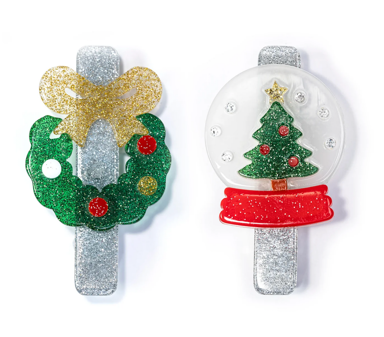 Wreath & Snow Globe Clips – Knotted Co Boutique