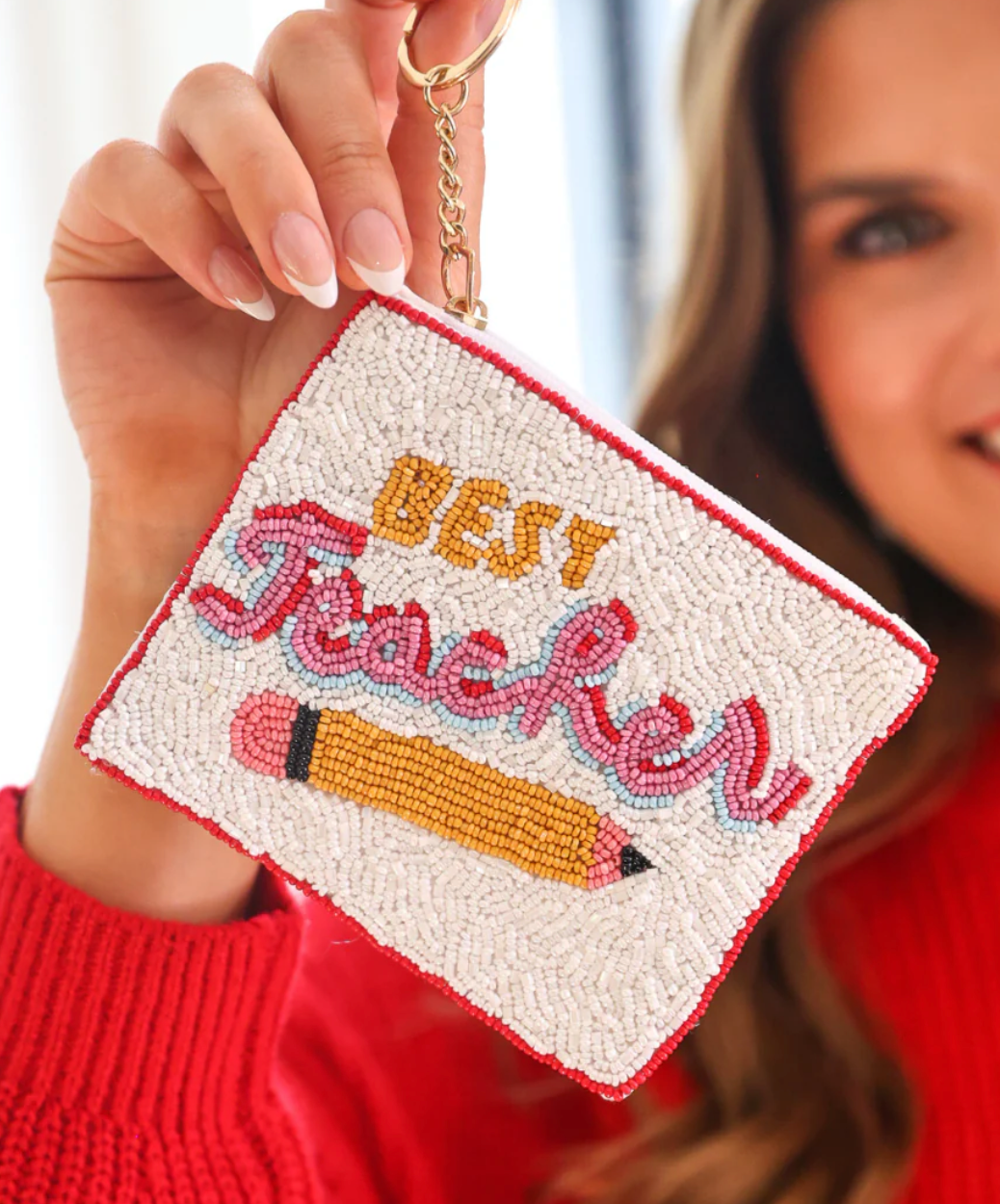 Best Teacher Coin Purse – Knotted Co Boutique